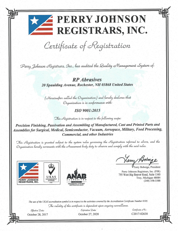 Quality Management System | Certified ISO 9001:2015 | RPA